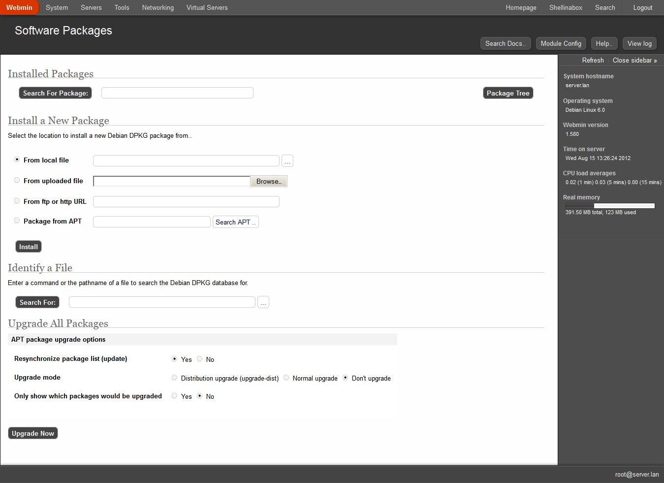 Metal - Webmin theme | TurnKey GNU/Linux